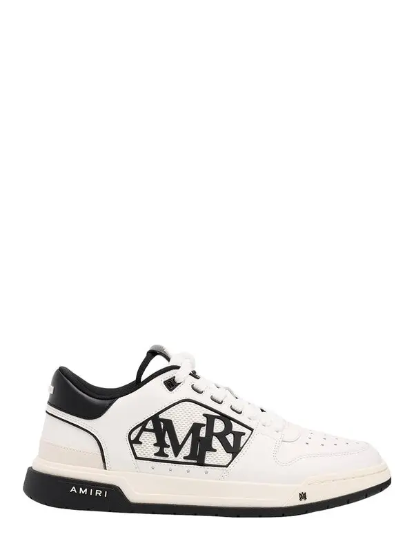 Amiri Bicolor Leather Classic Low Sneakers - Whtblk