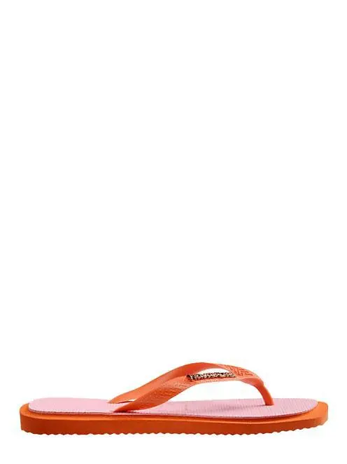 Havaianas Top Square Rubber Flip-flops - Sunset Orange