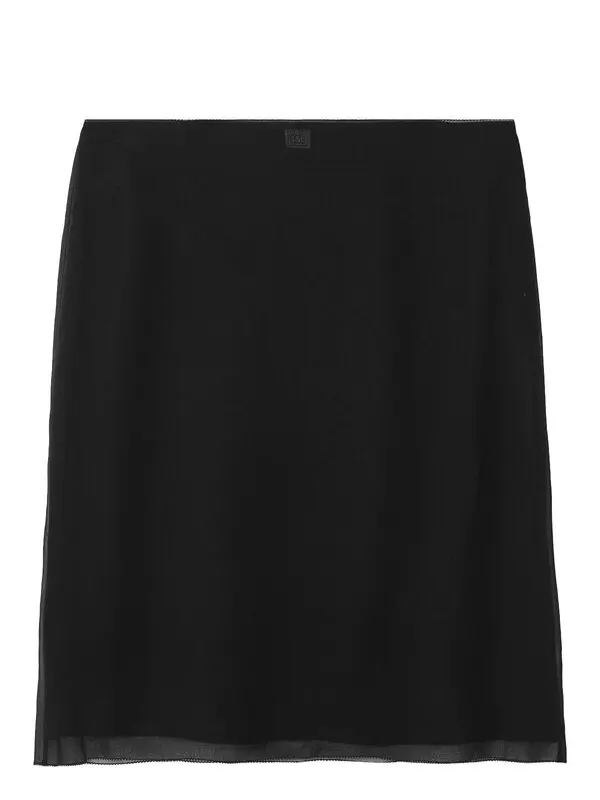 TOTÊME Silk-chiffon Mini Skirt - Black