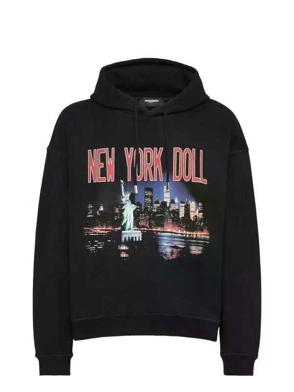 Dsquared2 Graphic Hoodie - Black