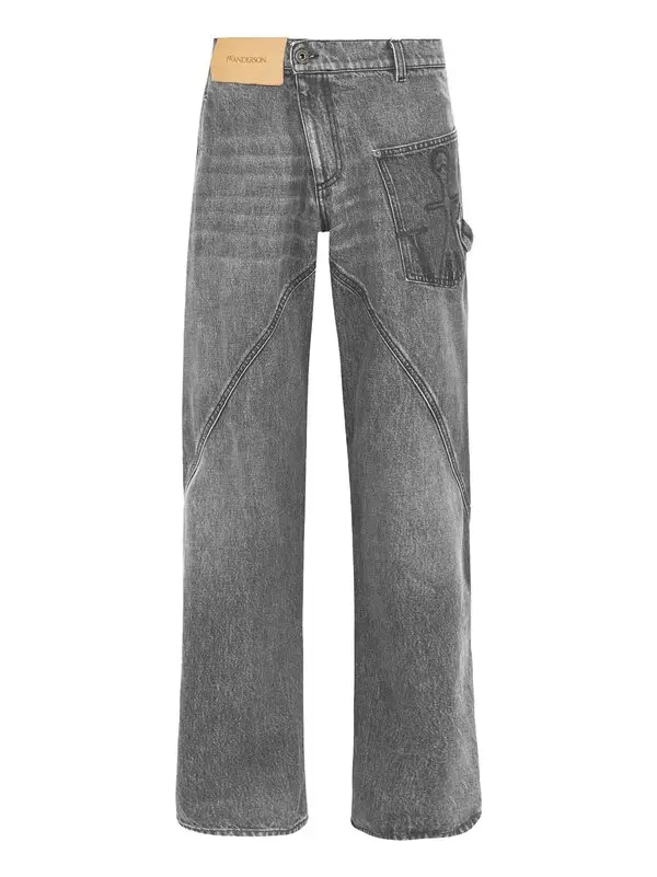 JW Anderson Twisted Workwear Jeans - Grey