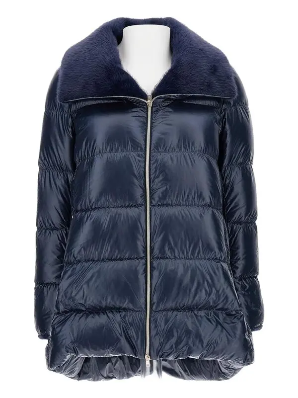 Herno Long Down Coat - Blue