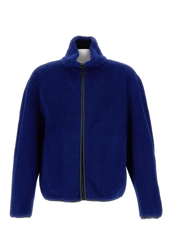 Givenchy Sweatshirt Blouson Jacket With Couture Stitching - Blue