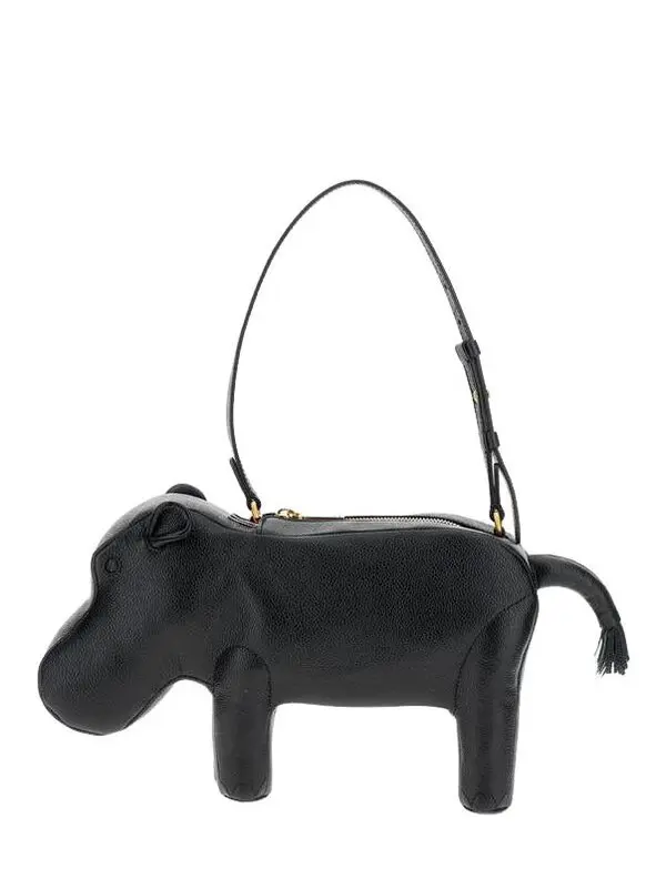 Thom Browne Hippo Baguette Bag - Black