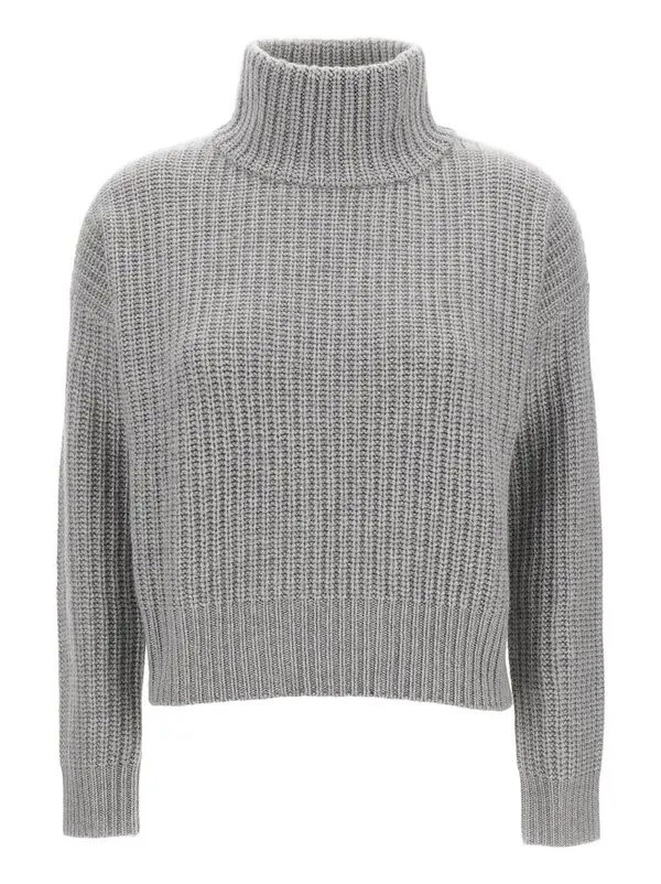 LISA YANG Wool Turtleneck Sweater - Grey