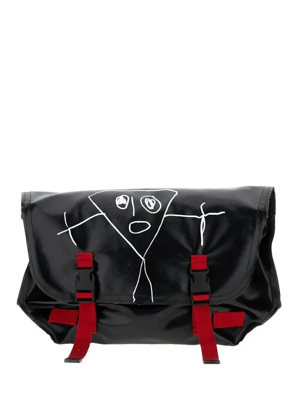 Plan C Medium 'pili E Bianca' Shopper Bag - Black