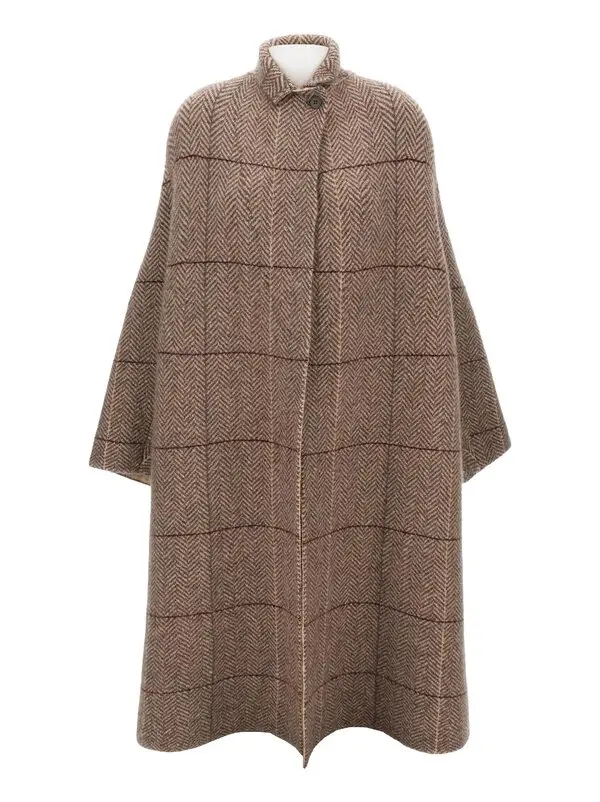 BOBOUTIC Double-breasted Wool Blend Coat - Beige