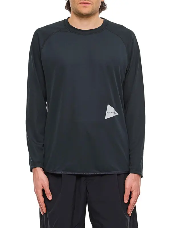 AND WANDER Long Sleeve T-shirt - Black