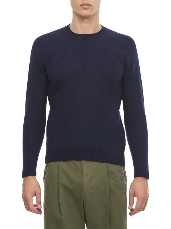 DRUMOHR Crewneck Wool Sweater - Blue