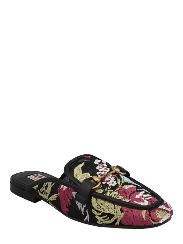Mia Bouquet Bit Loafer Mule - Clear/black