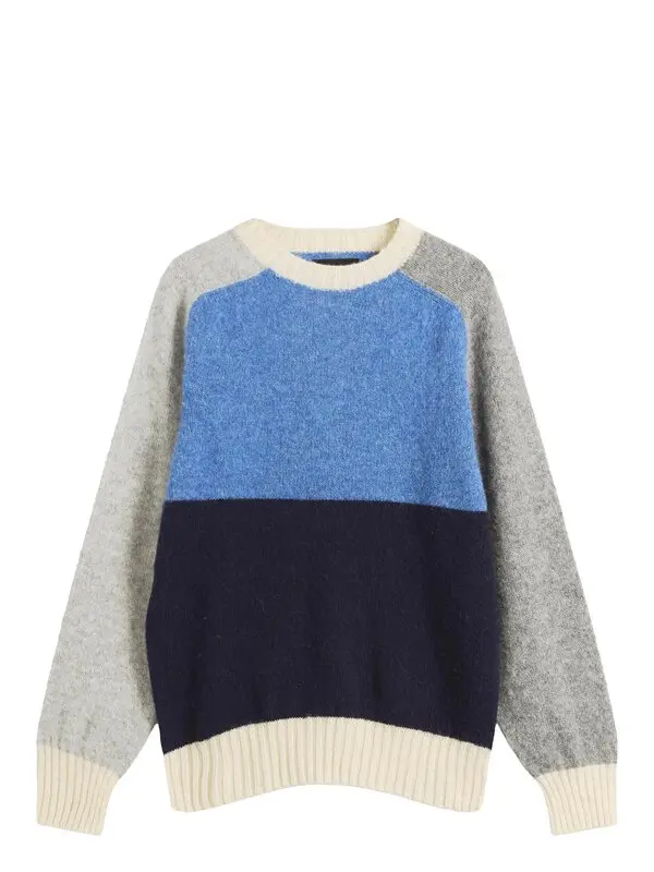 Howlin' Firecracker Colour Block Jumper - Apollo