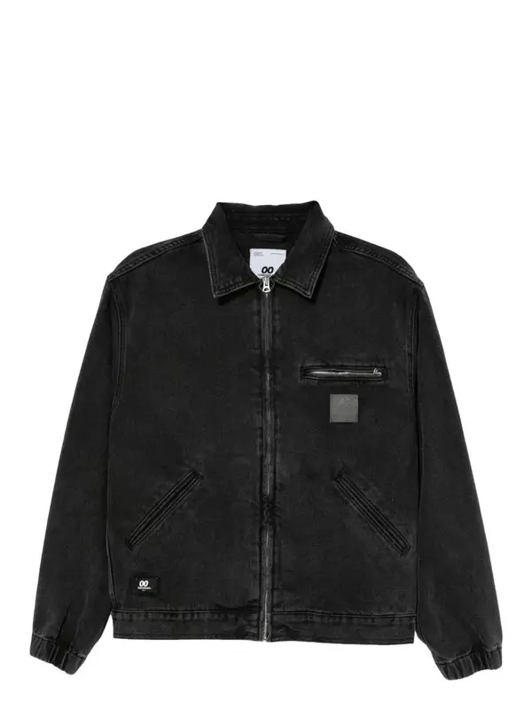 CHOCOOLATE Logo Denim Jacket - Black