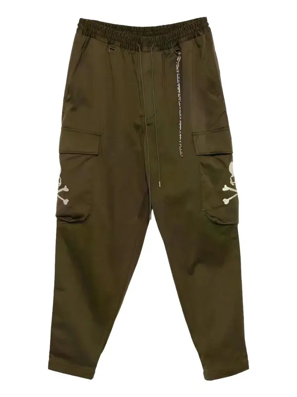 MASTERMIND WORLD Skull-print Cargo Trousers - Green