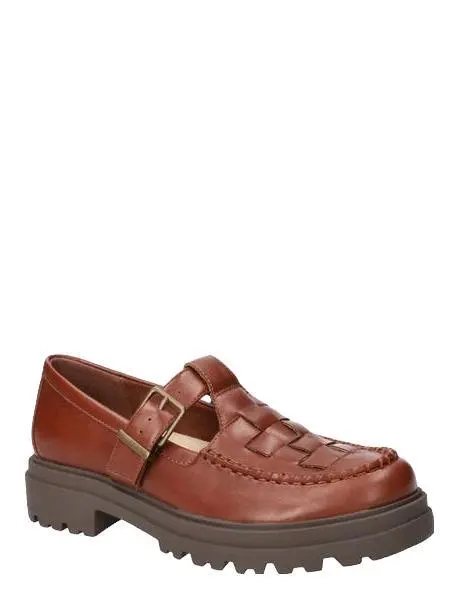 BELLA VITA Lug Sole Loafer - Dark Tan