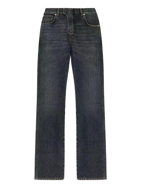 Balmain Logo-patch Jeans - Grey