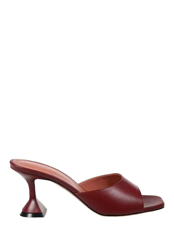 Amina Muaddi 70mm Lupita Square-toe Sandals - Brown