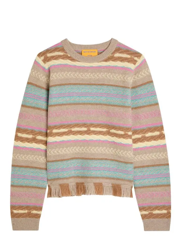 Guest In Residence Wool And Cashmere-blend Jumper - Stripe