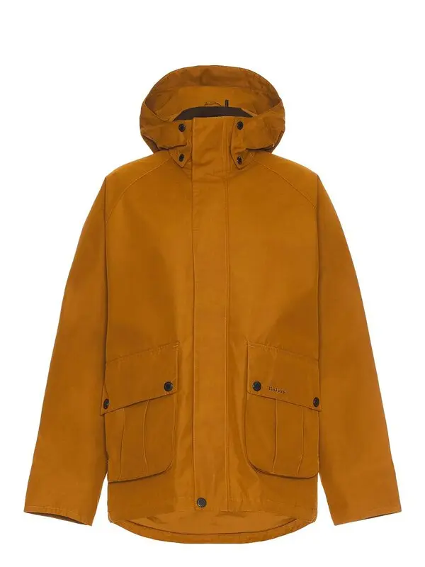Barbour Re-engineered Hooded Wading Spey Showerproof Jacket - Bronze Brown