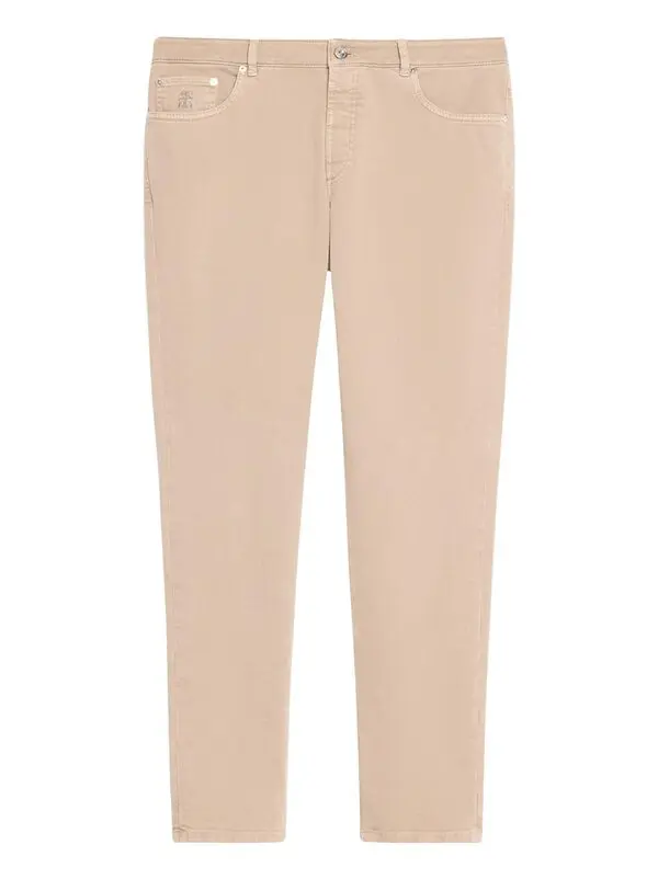 Brunello Cucinelli Dyed 5-pocket Denim Pants - Brown