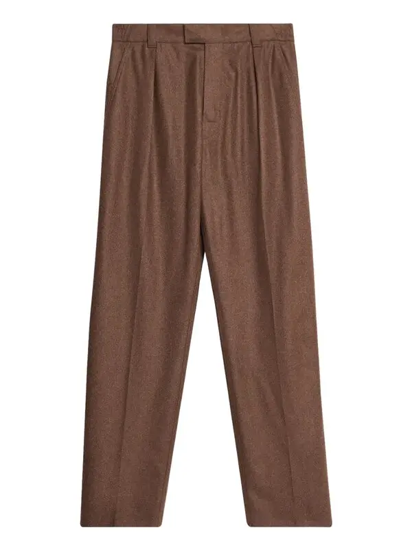 Loro Piana Reinga Pleated Wool-cashmere Trousers - Wafer Skyland
