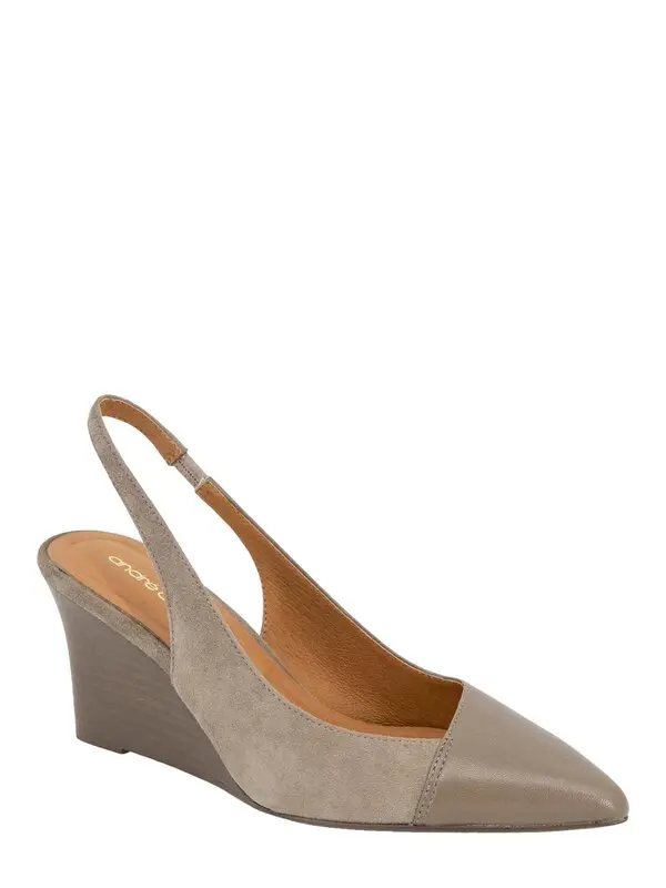 Andre Assous Laina Slingback Wedge Pump - Desert Taupe