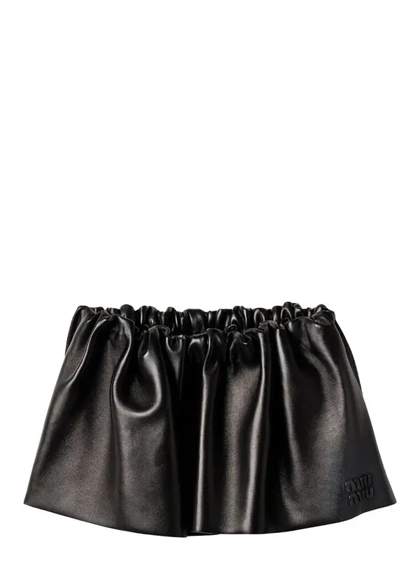 Miu Miu Plonge Mini Skirt - Black