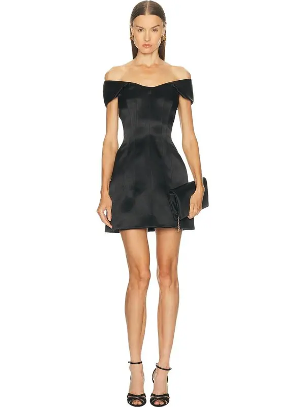 Alexander McQueen Cocktail Mini Dress - Black