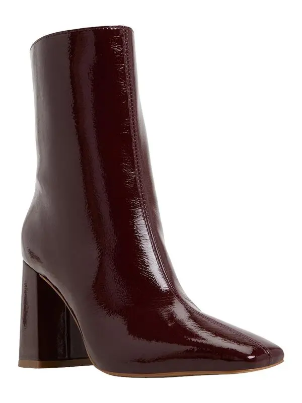 Aldo Vellamo Block Heel Bootie - Bordo