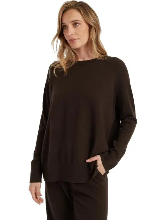 Chinti & Parker Pure Cashmere Slouchy Sweater - Chocolate