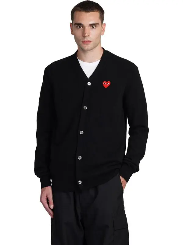 Play Comme Des Garcon Cardigan - Black