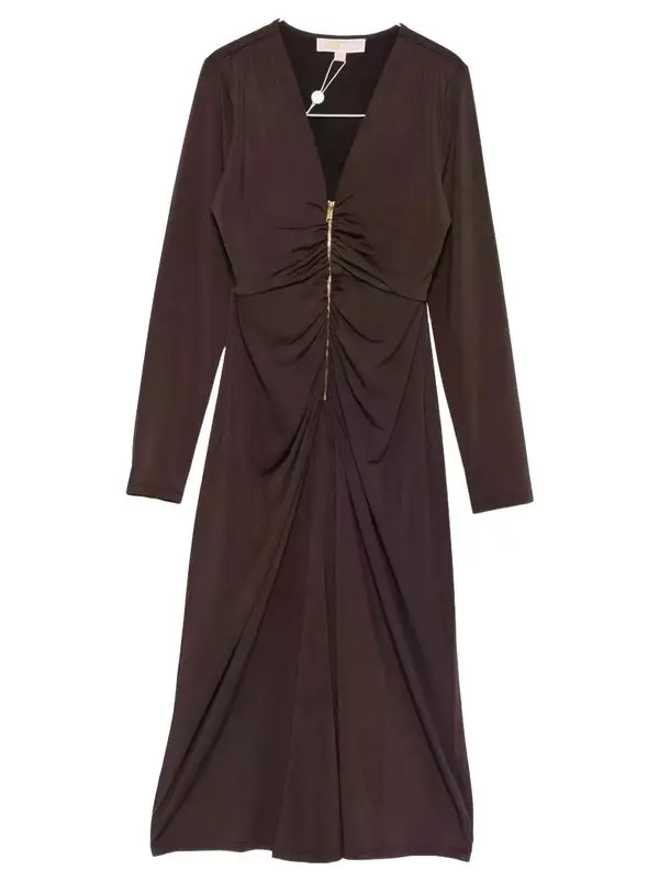 Michael Kors Zip-up Dress - Brown