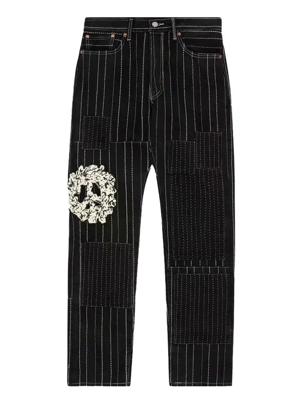 DENIM TEARS 501 Patchwork Jeans - Black