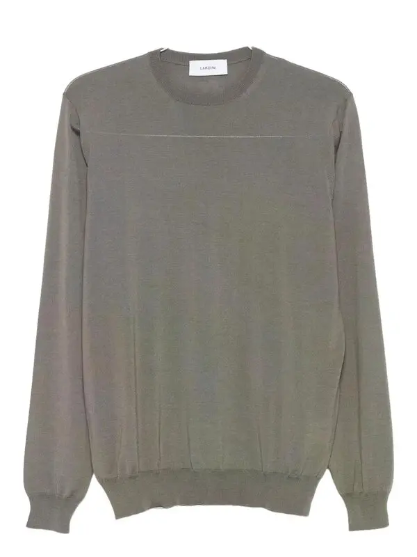 LARDINI Crew Neck Sweater - Grey