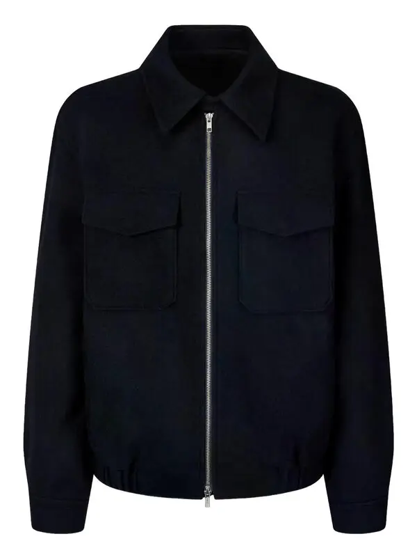 STUDIO TOMBOY Chest-pocket Zip-up Jacket - Blue