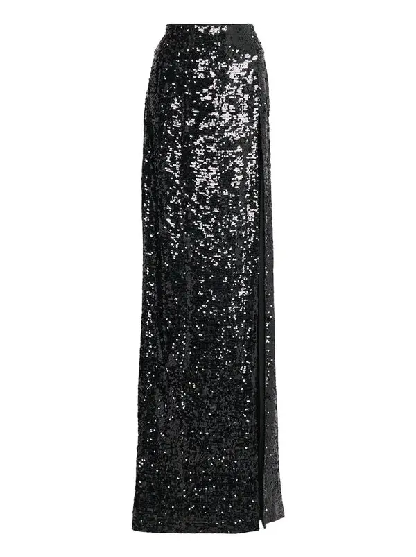 Lapointe Sequined Maxi Skirt - Green