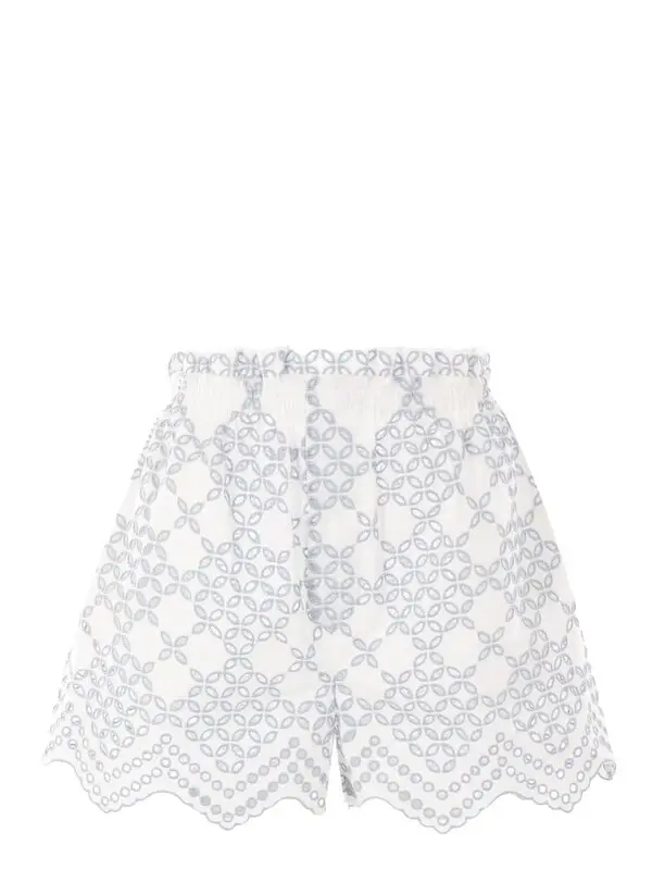 Raquel Diniz Cotton Blend Shorts - White