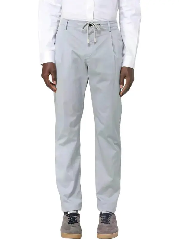 Eleventy Drawstring Pleated Trousers - Blue