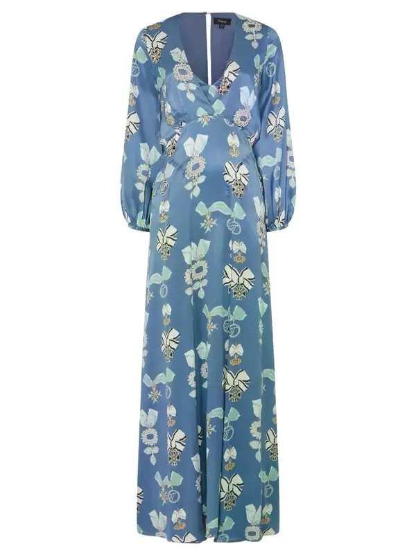 TEMPERLEY LONDON Reina Jewel-print Dress - Blue