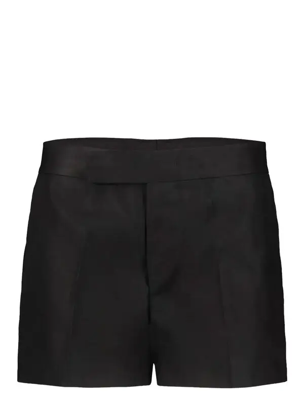SAPIO Twill Cotton Shorts - Black
