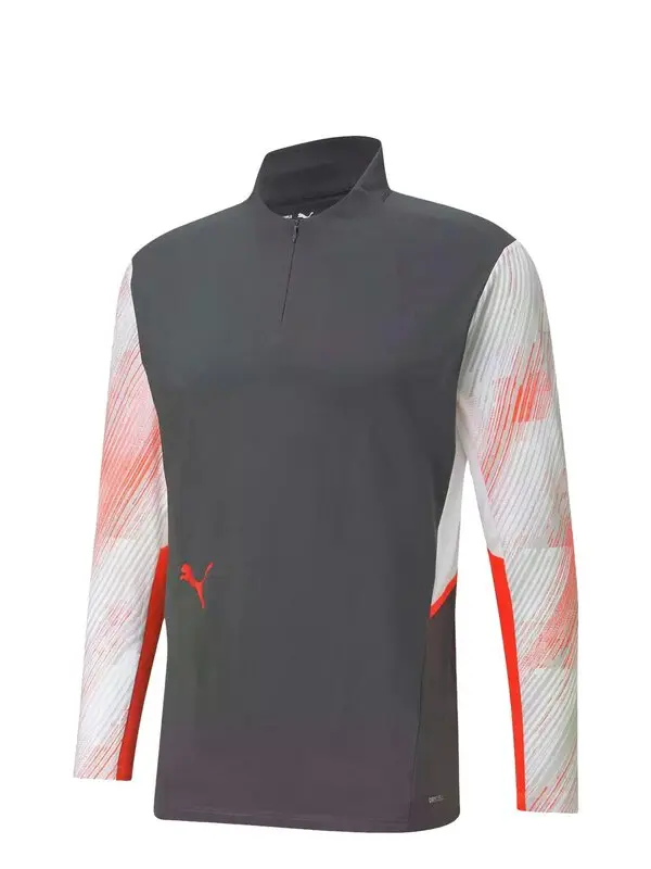 PUMA Zip-fastening Long-sleeve T-shirt - Grey