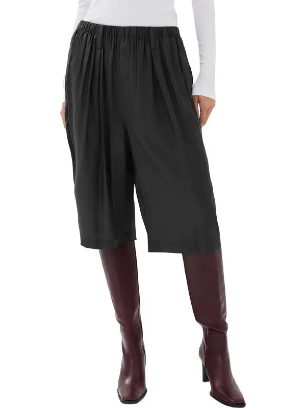 FRENKEN Found Silk Habutai Pants - Dark Brown