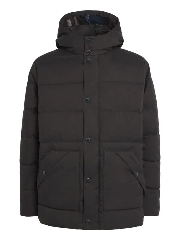 Barbour Padded Brampton Puffer Jacket - Brown