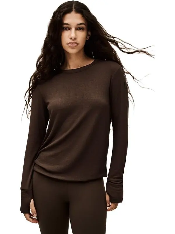 Ba&sh Micha Long-sleeve T-shirt - Brown