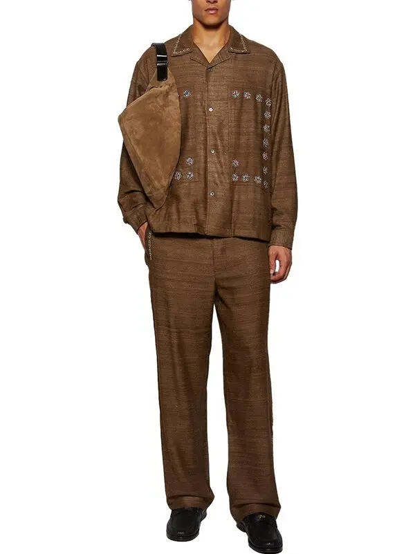 BAZISZT Nouac Pant - Brown