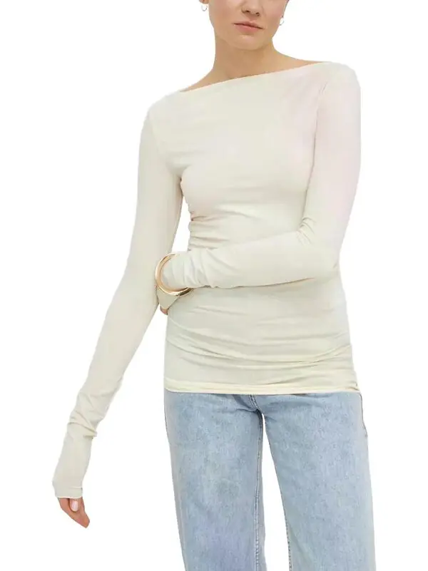 Day Birger Et Mikkelsen Long-sleeved Gathered Top - White