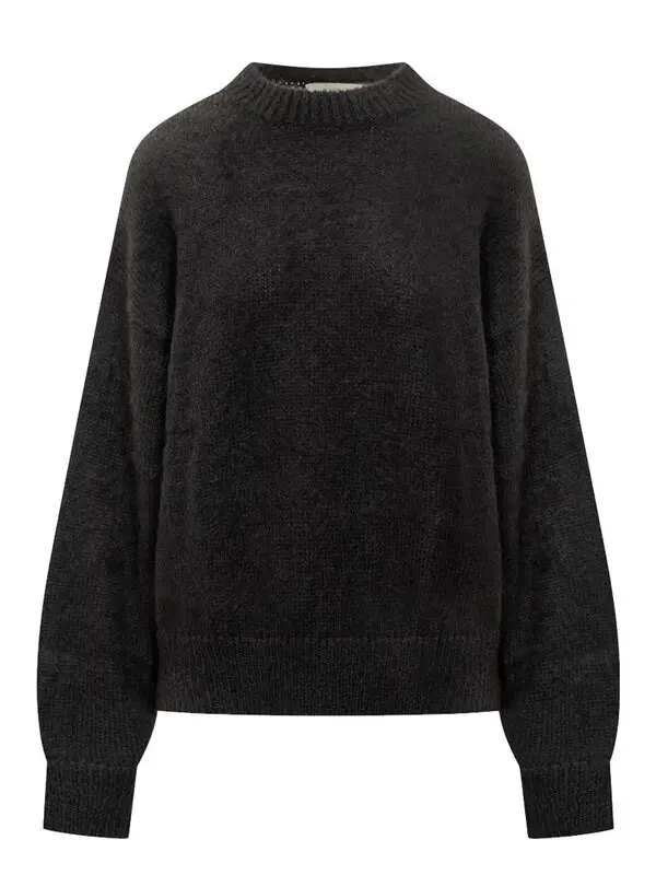 Studio Nicholson Wool Crew Neck Sweater - Black