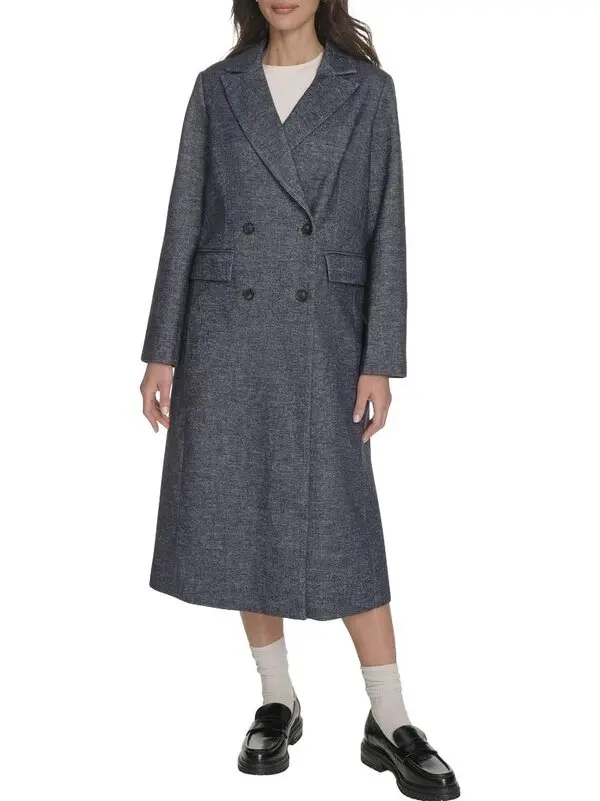 LEVI'S Double Breasted Coat - Heather Navy