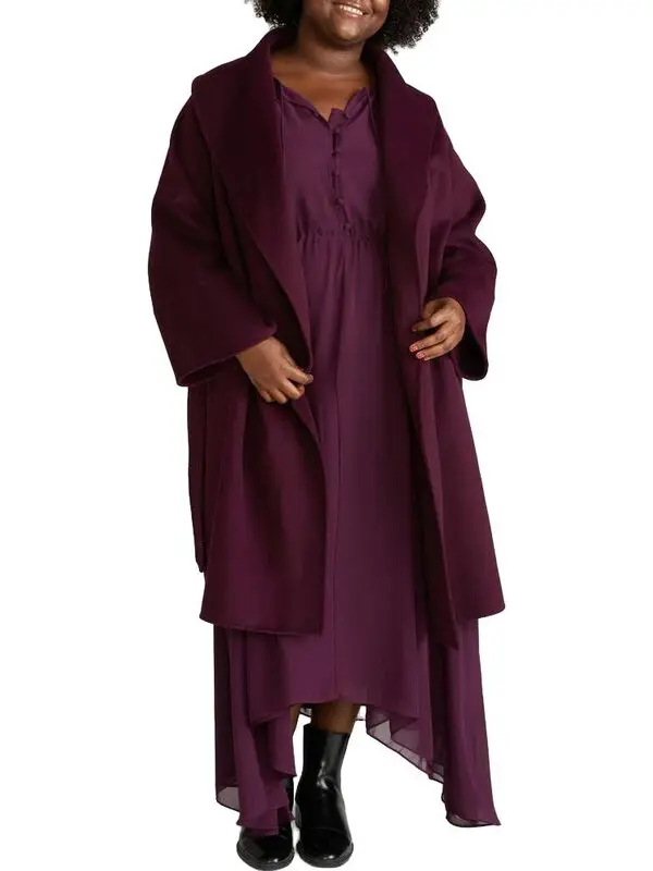 Universal Standard Wool Blend Wrap Coat - Gamay