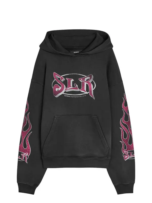 NAHMIAS Summerland Racing Hooded Sweatshirt - Black