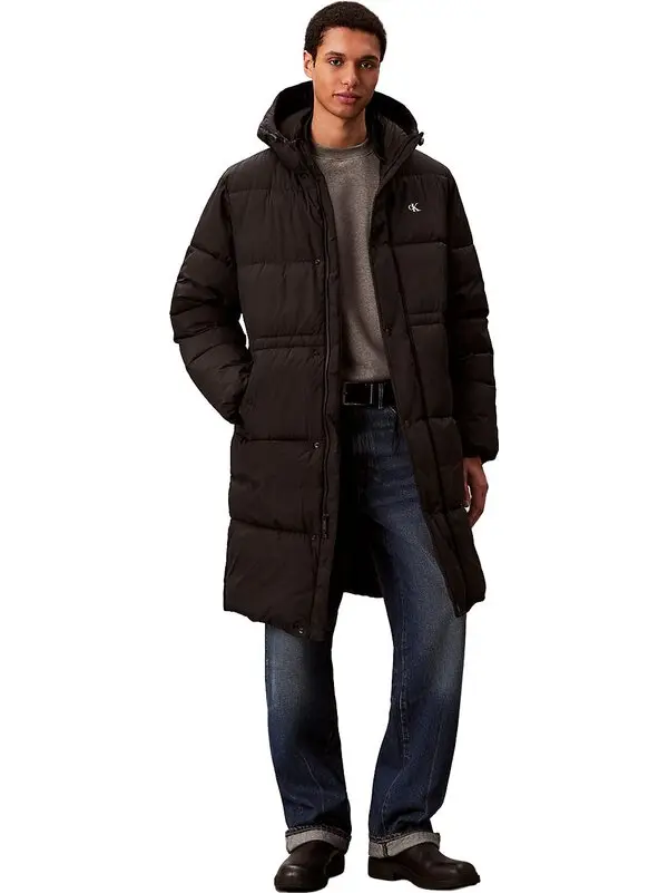 Calvin Klein Long Puffer Coat - Black